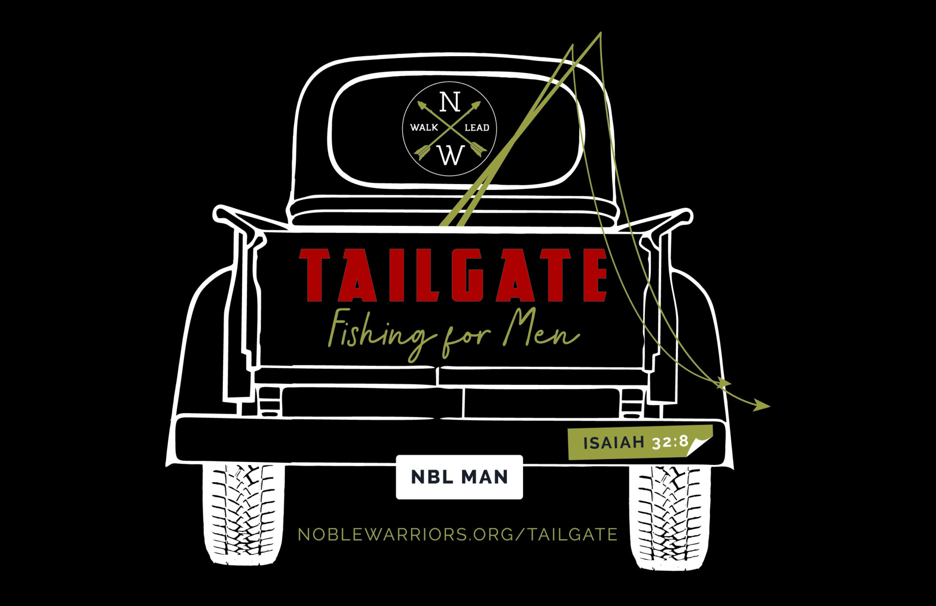 Tailgate Fishing for Men - Noble Warriors